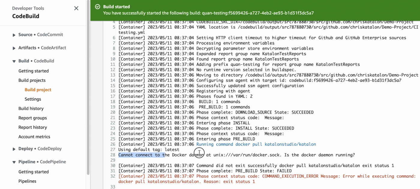 Getting Cannot Connect To The Docker Daemon At Unixvarrundocker